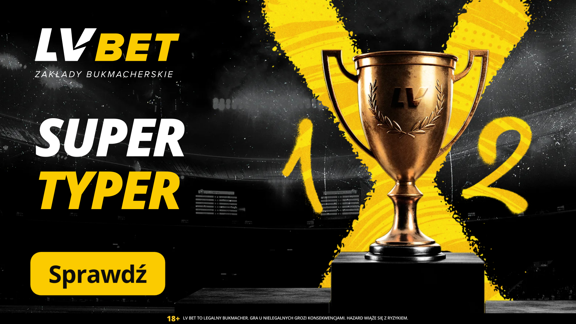 LVBET: Super Typer - wygraj do 1250 PLN (26-28.02.2025)